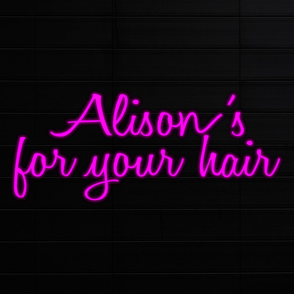 Alison's for your hair – Neon Signs Lights