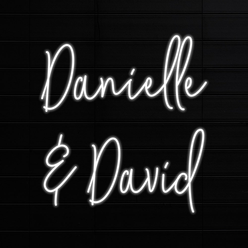 Danielle & David – Neon Signs Lights