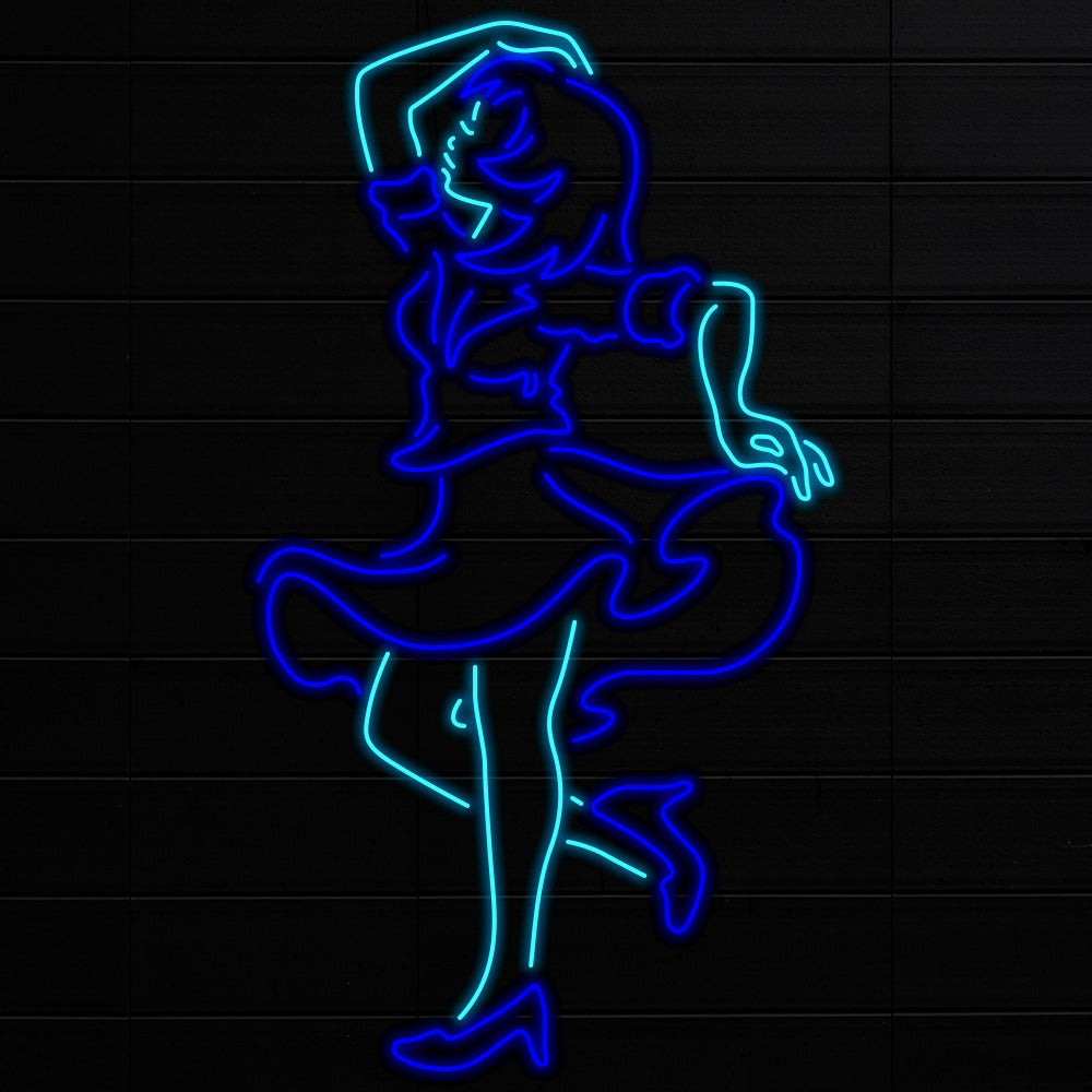 Girl in Blue – Neon Signs Lights