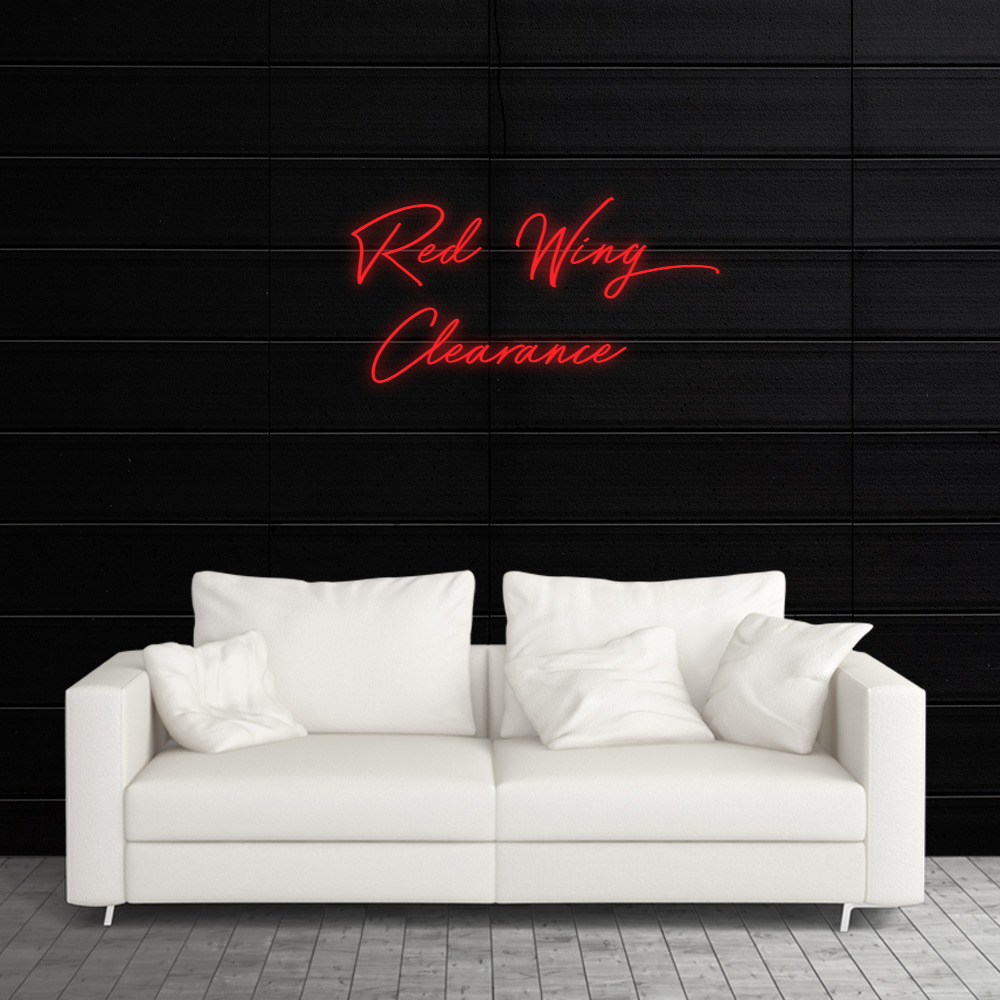 Red Wing Clearance – Neon Signs Lights