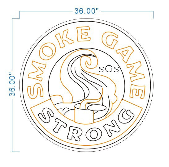 Smoke Game Strong – Neon Signs Lights