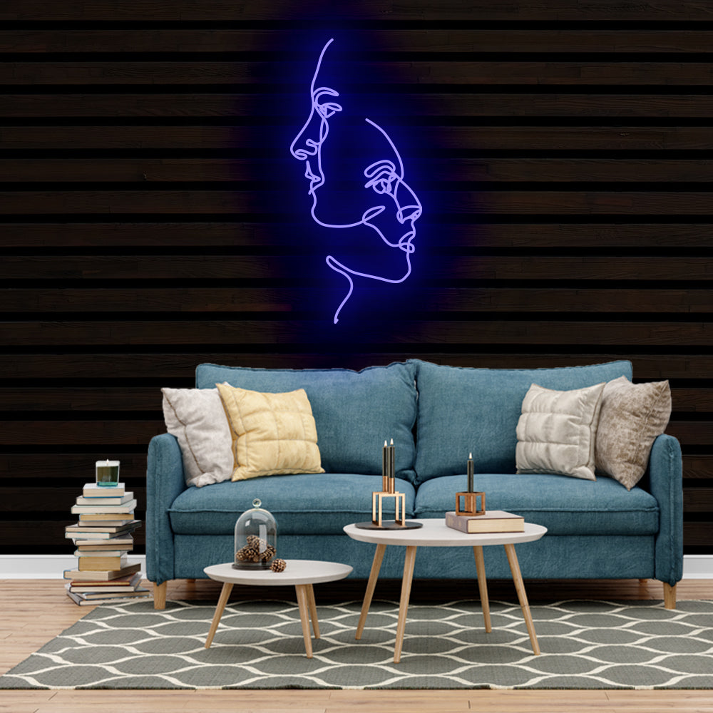 Two Face Neon Sign Light – Neon Signs Lights