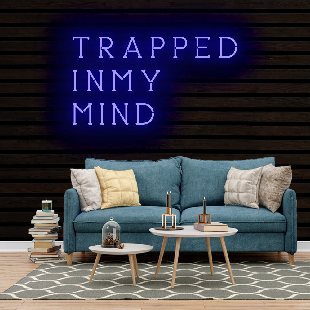 TRAPPED IN MY MIND Neon Sign Light – Neon Signs Lights